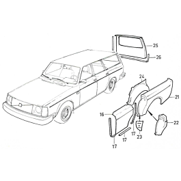 Volvo 245 specific body parts